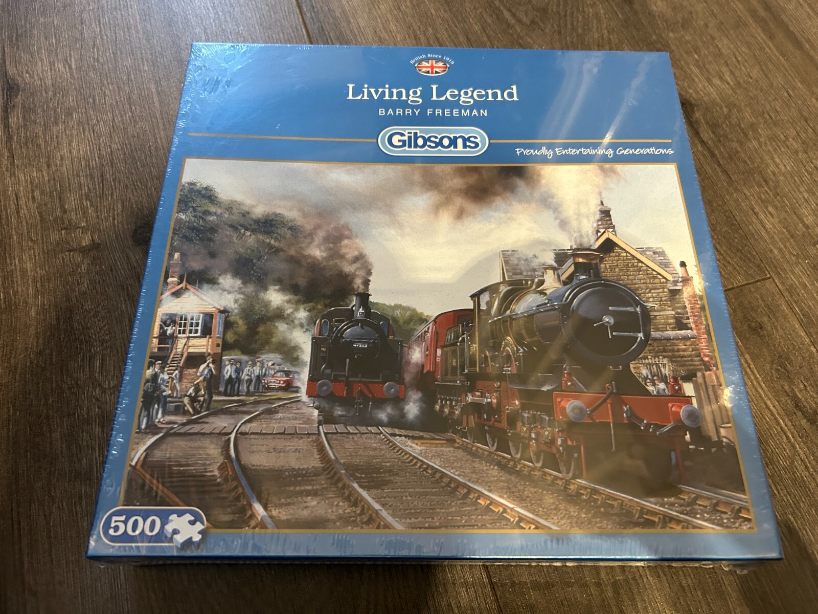 Gibsons Living Legends Barry Freeman 500 PC Trains Jigsaw Puzzle ...