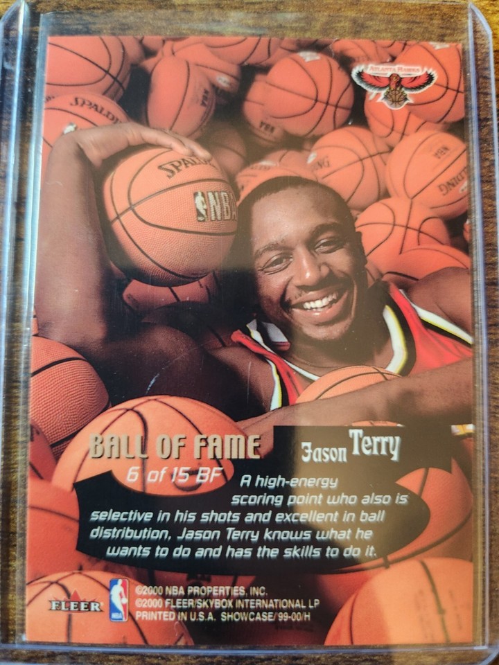 1999-00 Flair Showcase Jason Terry Ball of Fame Rookie RC #6 BF Atlanta ...