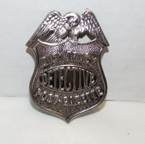 Dick Tracy Detective Post-Gazette Badge Pin | eBay