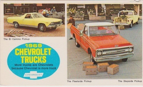 1969 Chevrolet Trucks-El Camino-Fleetside Pickup-Stepside Pickup | eBay