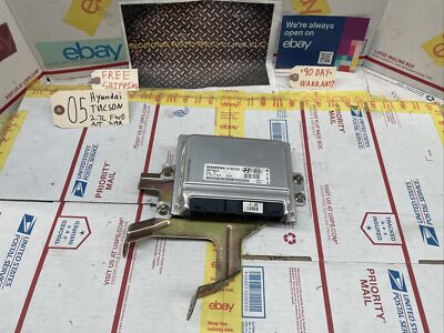 2005 HYUNDAI TUCSON 2.7L ENGINE COMPUTER ECM CONTROL MODULE ECU # 39109 ...