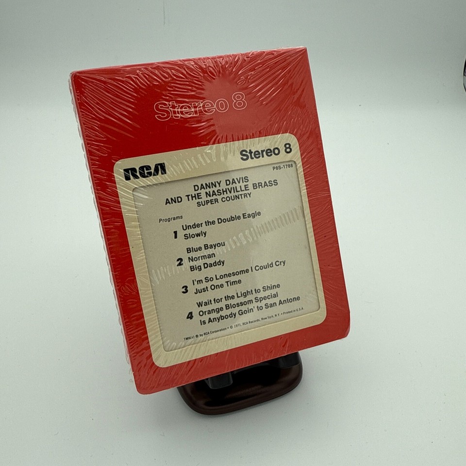 Factory Sealed Danny Davis Super Country Nashville Brass RCA 8 Track ...