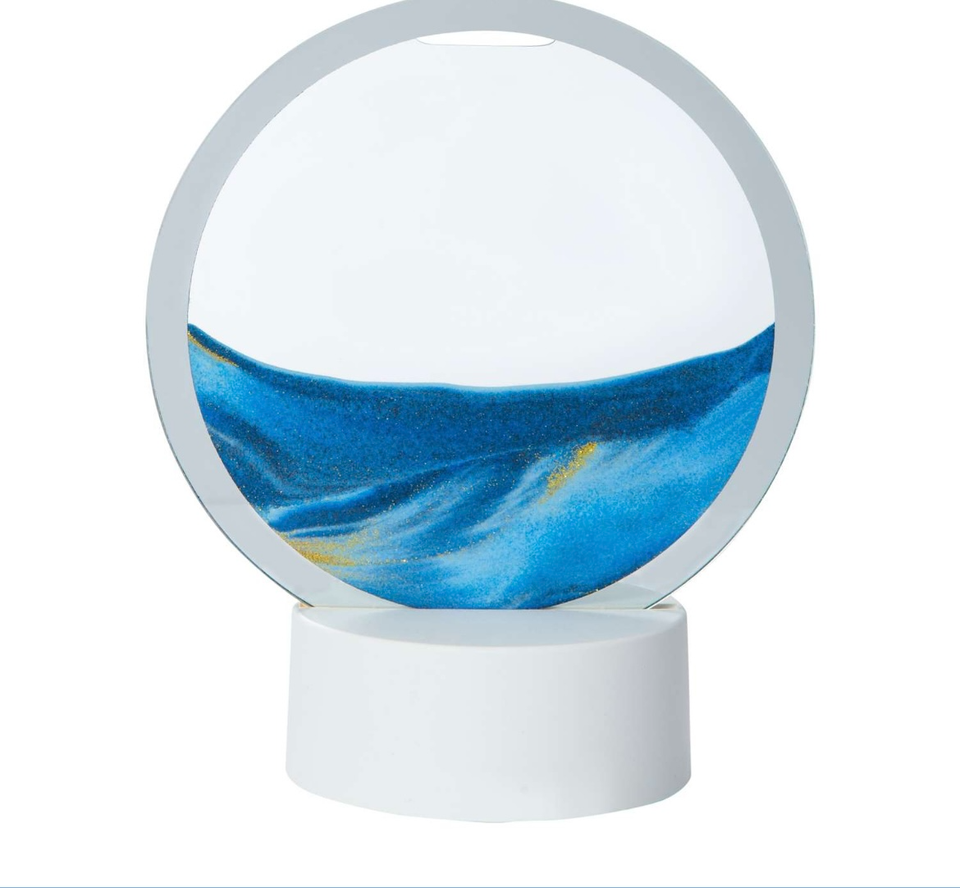 3D Sandscape Quicksand Lamp Moving Liquid Sand Art Night Light Table ...