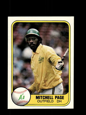 Oakland Athletics Mitchell Page #580 Fleer Baseball Near Mint or Better ...