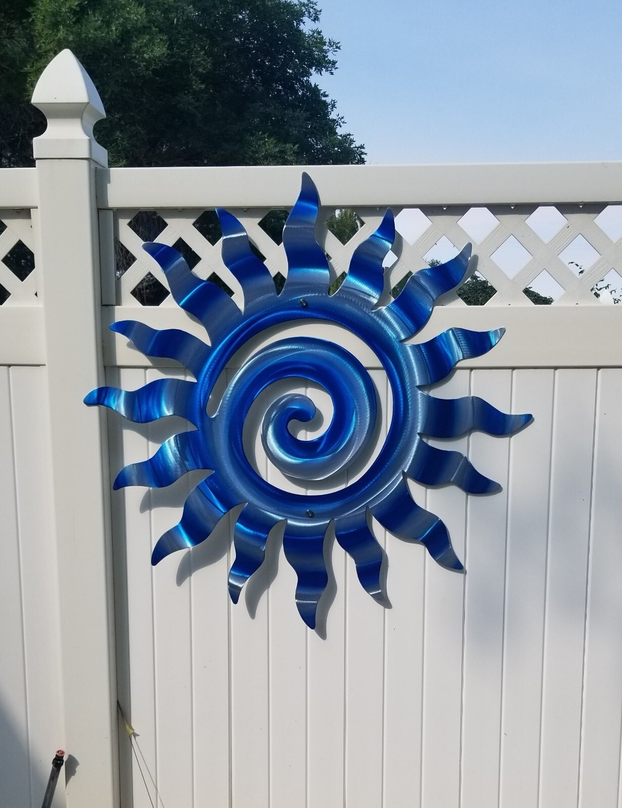 Metal wall Art Sun Large Plasma cut Design Bedroom Sun Patio fence ...