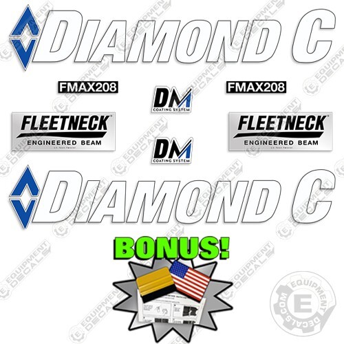 Fits Diamond C FMAX 208 Decal Kit Trailer - 7 YEAR OUTDOOR 3M VINYL! | eBay