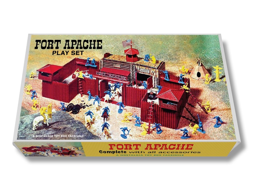 Marx "Fort Apache # 3162" OR "Iwo Jima # 4147" Play Set Box | eBay