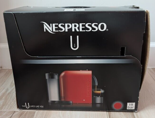 Nespresso D50 Coffee Espresso Maker Machine - RED - 19 Bar - New Open ...
