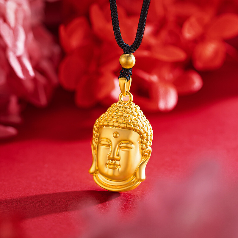 Buddha Head Necklace Amulet Adjustible Pendant Tathagata Buddha ...