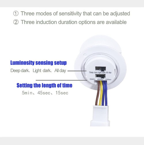 .mini Motion Sensor Light Switch Pir Sensor Smart Detection Time Delay ...