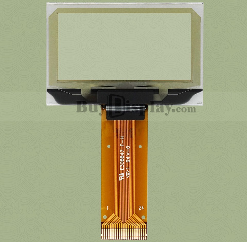 Blue 1.51 inch Transparent OLED Display 128x56 Controller SSD1309 SPI ...