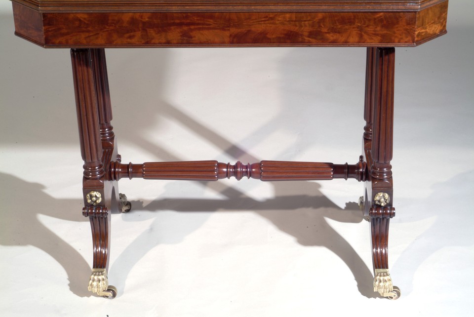 American Federal Regency Thomas Seymour Mahogany Card/Game Table Circa ...