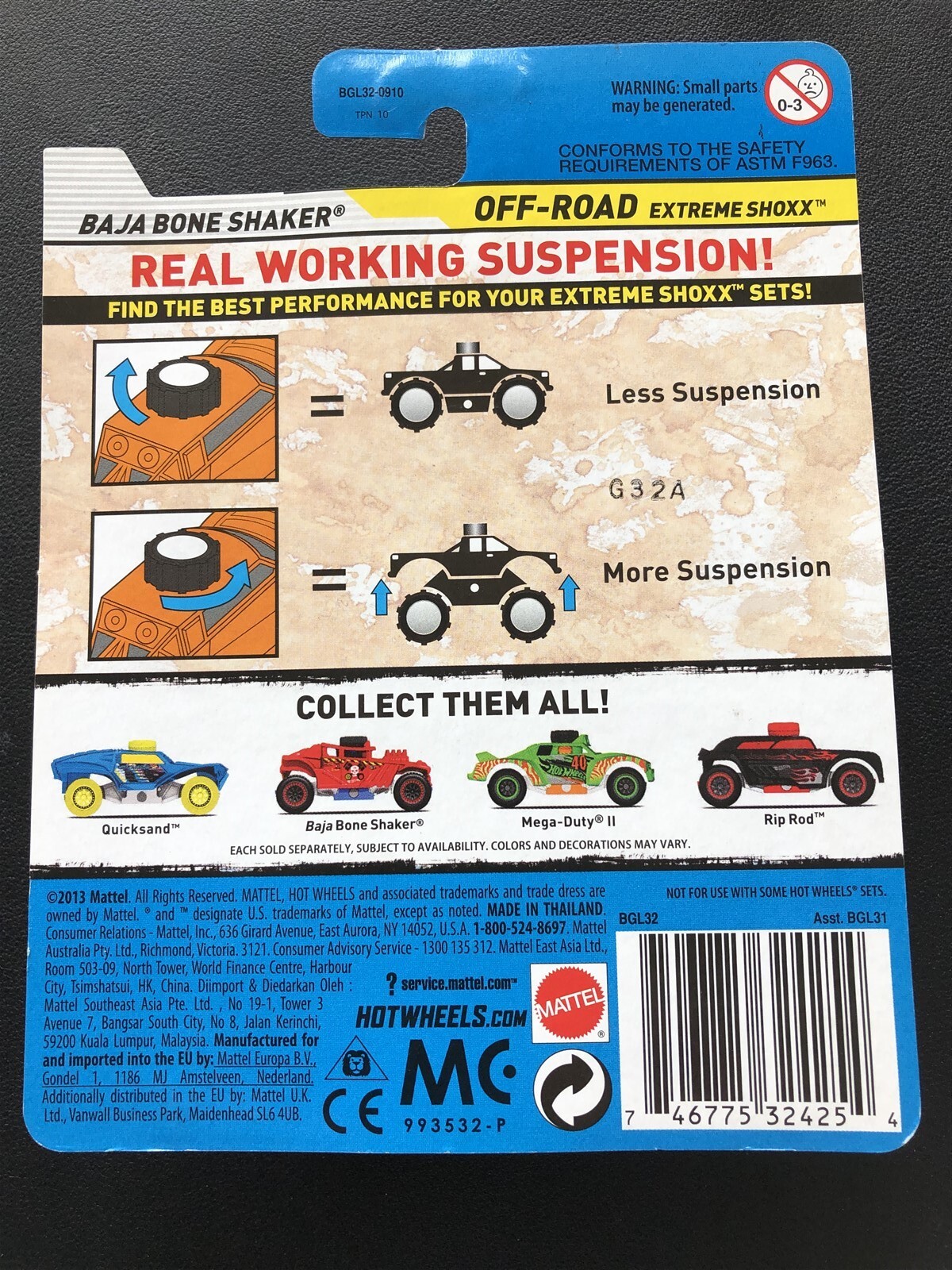 Hot Wheels Extreme Shoxx Off - Road Baja Bone Shaker Red (B8) | eBay