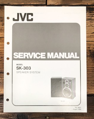 JVC SK-303 Speaker Service Manual *Original* | eBay