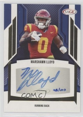 2024 SAGE HIT High Series Auto Gold /100 Marshawn Lloyd #A-ML Rookie ...