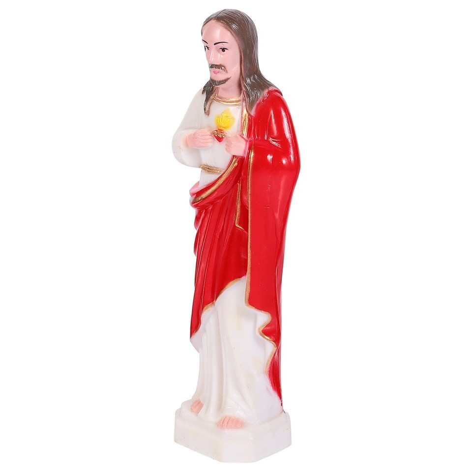 Statue of The Holy Father in Red European Handpaint Jesus Catholic ...