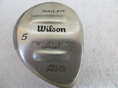 USED WOMENS WILSON FAT SHAFT OFFSET 19* 5 WOOD WILSON LADY CRAPHITE 42 ...