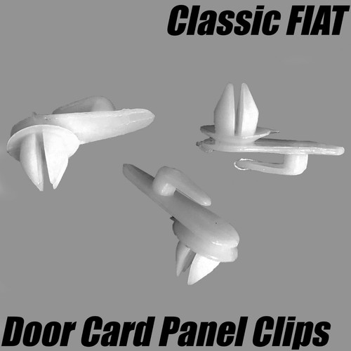 20x Clips For FIAT 500 126 X19 INTERIOR DOOR CARD PANEL TRIM FASTENERS ...