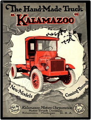 Vintage Look Kalamazoo Trucks NEW Metal Sign- 24" x 30" USA STEEL XL ...