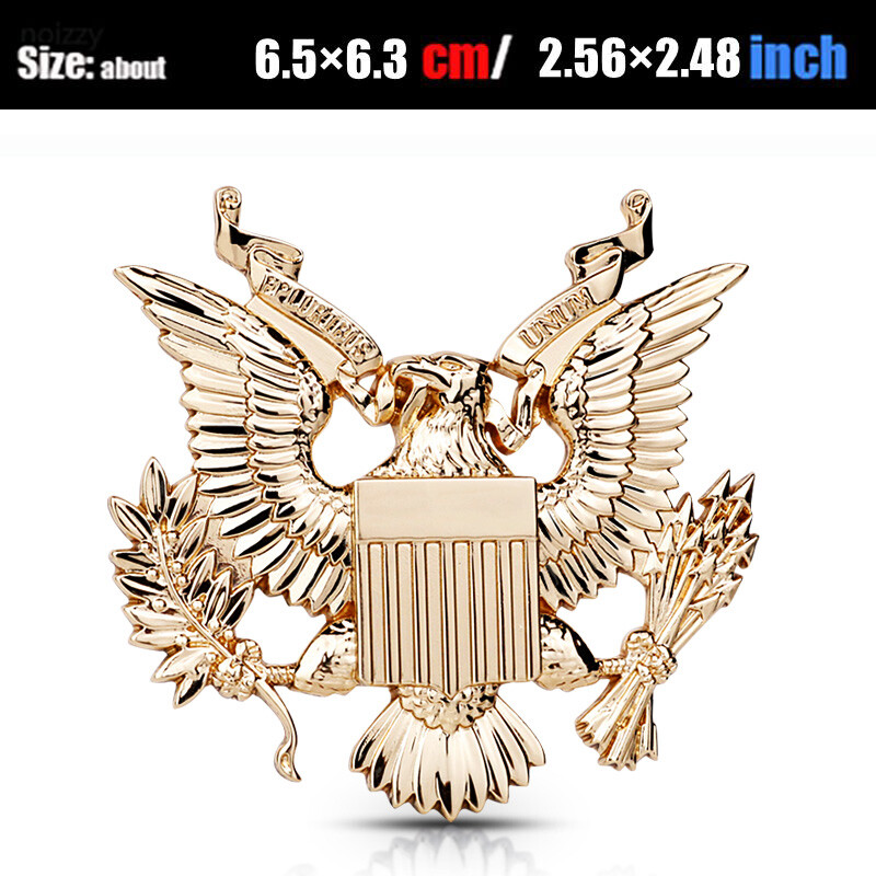 US Presidential Seal 3D Metal Car Emblem - Chrome Official Style Badge ...
