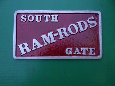 CAR CLUB PLAQUE " RAM-RODS SOUTH GATE BTA " | eBay