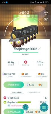 Pokémon Shiny Falinks Train Conductor-Read description | eBay