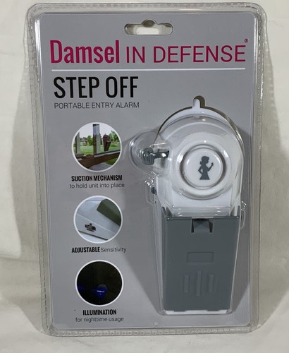 Damsel In Defense - Step Off Portable Entry Alarm, New, Sealed 120 ...