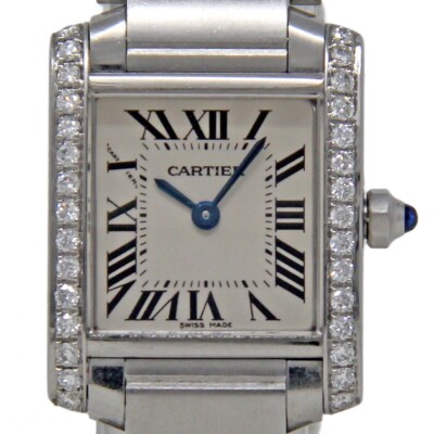 Cartier W51008Q3 2384 Tank Francaise Steel DIAMOND 2384 **2 YEAR ...