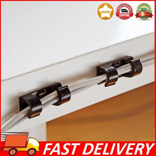 20pcs Car Desk Wall Fastener Clips USB Wire Cable Line Tie Lines Fixed ...
