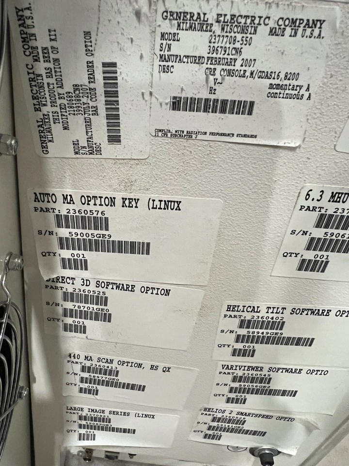 GE LightSpeed 16 Slice (2018 MX200 / 83mAs tube) CT Scanner | eBay