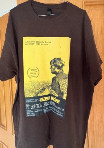 Easy Rider T Shirt Road Movie Film Merch Dennis Hopper Peter Fonda Size ...