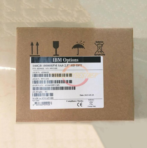 1PC IBM 42D0632 42D0633 42D0636 146GB 10K 6GBP/s 2.5" SAS HARD DRIVE ...