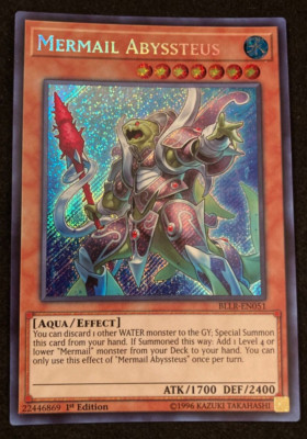 Yugioh - Mermail Abyssteus - BLLR - BLLR-EN051 - Secret Rare - Monster ...