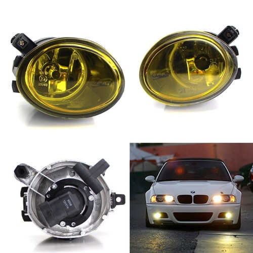 Gold Yellow Fog Lights w/ Halogen Bulbs For 01-05 BMW E46 M3 3 Series ...
