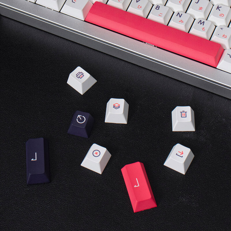 GMK Copy Zinfandel Pink White Keycap Cherry Profile PBT 148pcs/set | eBay