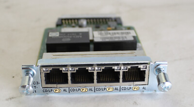 Cisco VWIC3-4MFT-T1/E1 73-13423-01 B0 4-Port T1/E1 WAN Multiflex ...