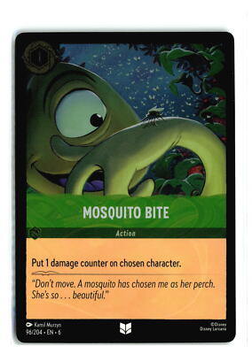 MOSQUITO BITE ACTION 96/204 COLD FOIL DISNEY LORCANA NM | eBay