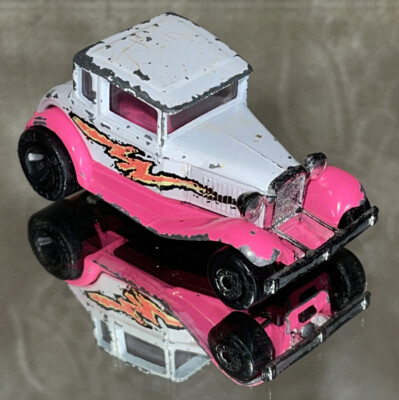 1979 Matchbox Superfast Model A Ford WHITE/ PINK Made In Thailand (Read ...