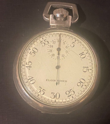 WW2 Elgin Military Timer size 16 49mm 1940s | eBay