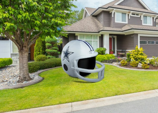 NFL Dallas Cowboys Inflatable Lawn Helmet 4 Feet Tall With LED Lights ...