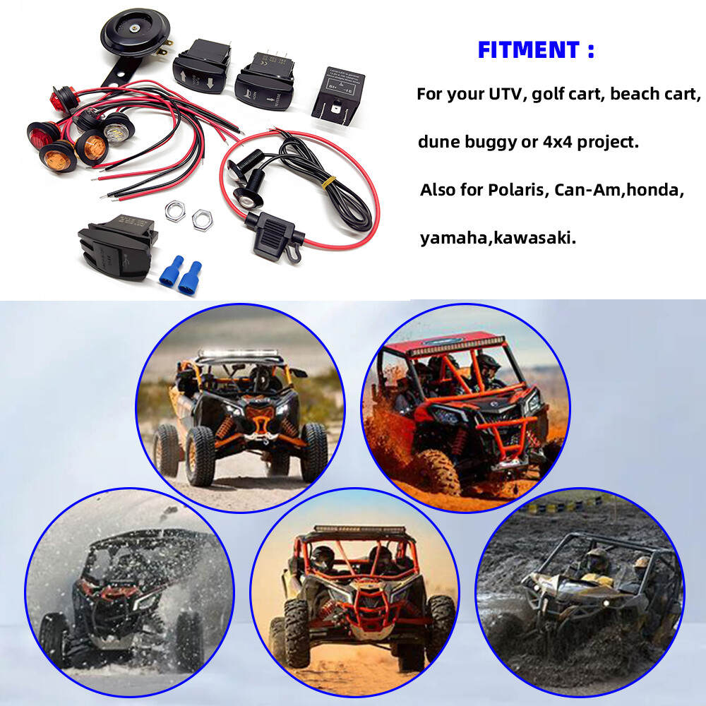 For CanAm Commander Maverick Defender Rocker Switch Turn Signal Street ...