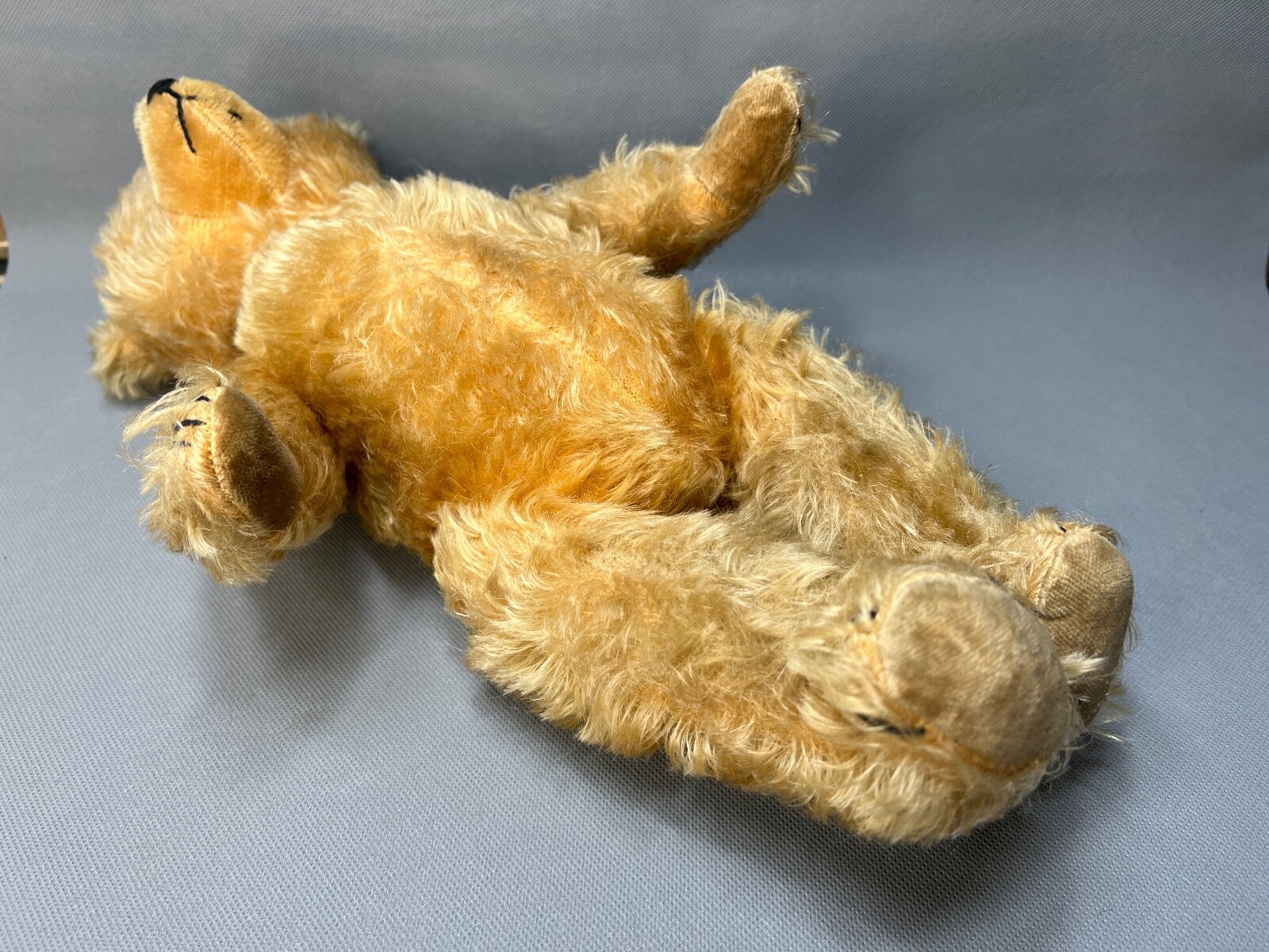 Antique German Steiff Straw-Stuffed Mohair Teddy Bear w/Growler Jointed ...