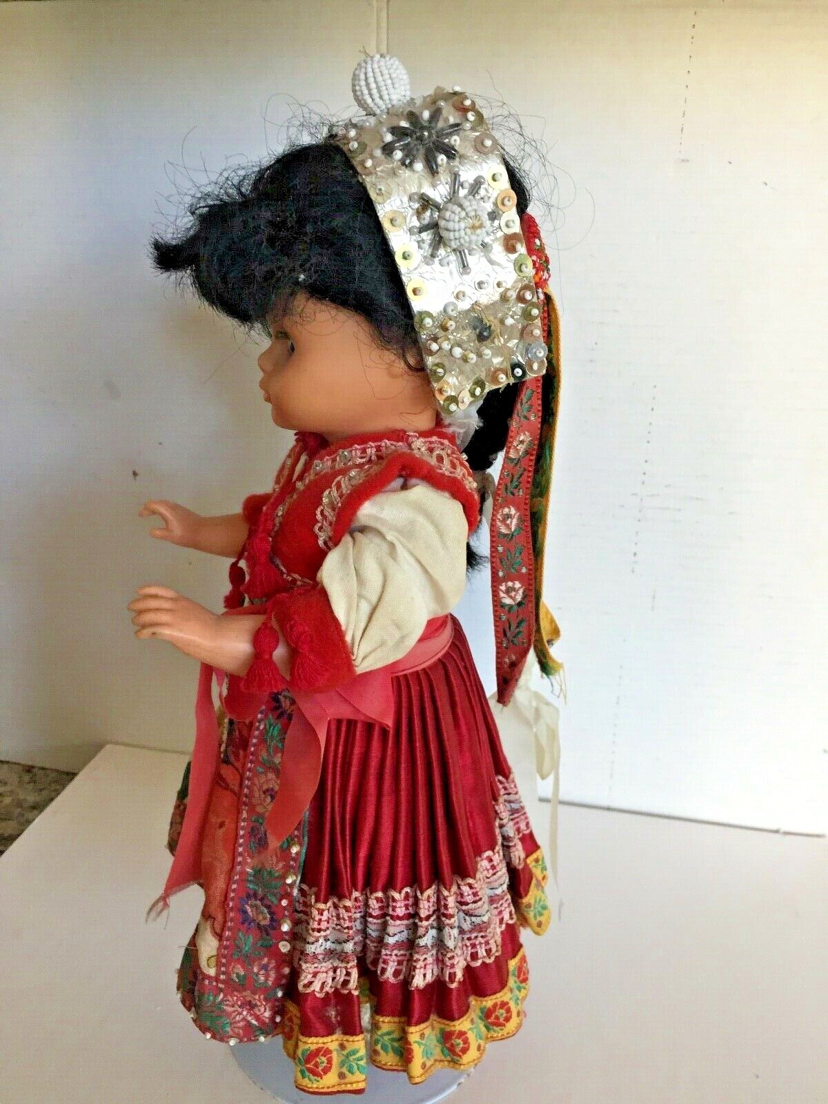 VTG Eastern European Doll Blue Eyes Open & Close, Sewn Handmade ...