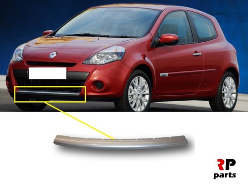 FOR RENAULT CLIO MK3 09-12 FRONT BUMPER LOWER GRILL MOLDING SILVER ...