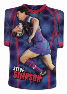 2009 NRL Champions Die Cut NEWCASTLE KNIGHTS STEVE SIMPSON JDC96 Card ...