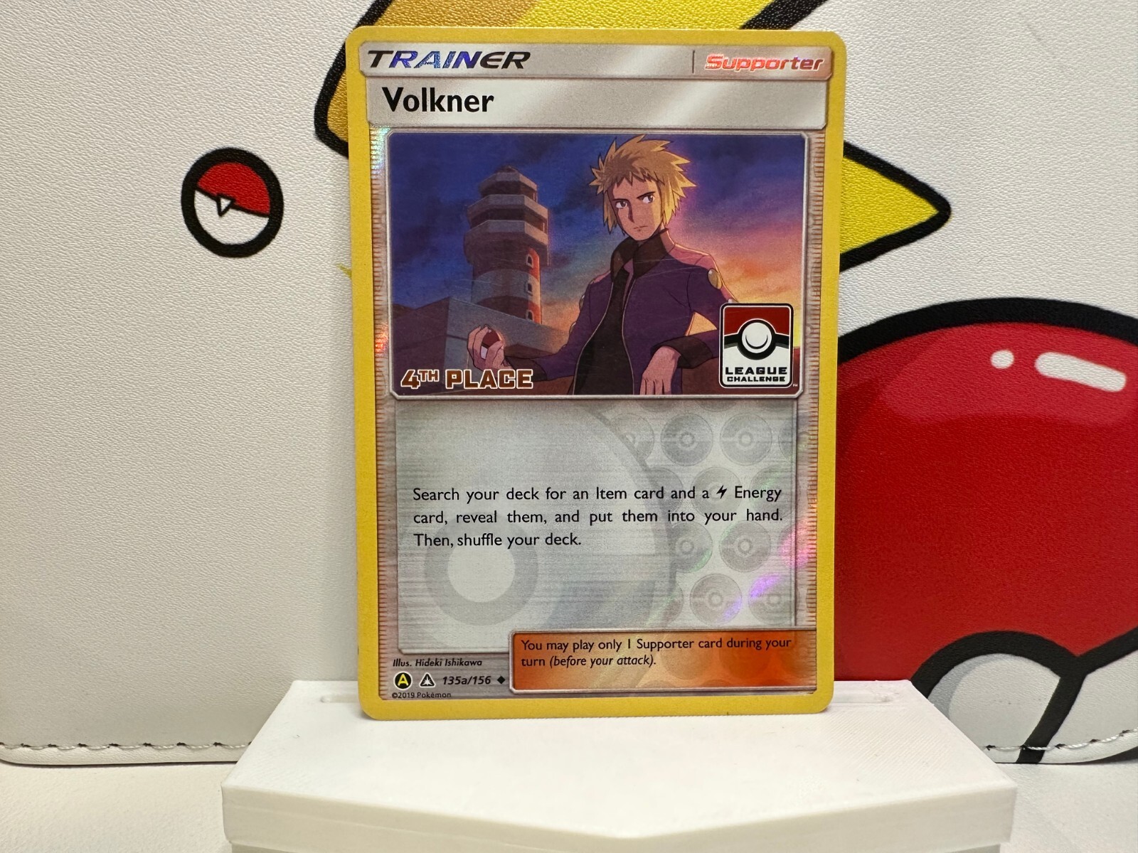 TCG Pokemon Volkner - 135a/154 - 4th Place League Promo Near Mint ...