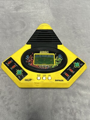 Vintage Vtech 1986 Talking Baseball Handheld Game Tested WORKS Video ...