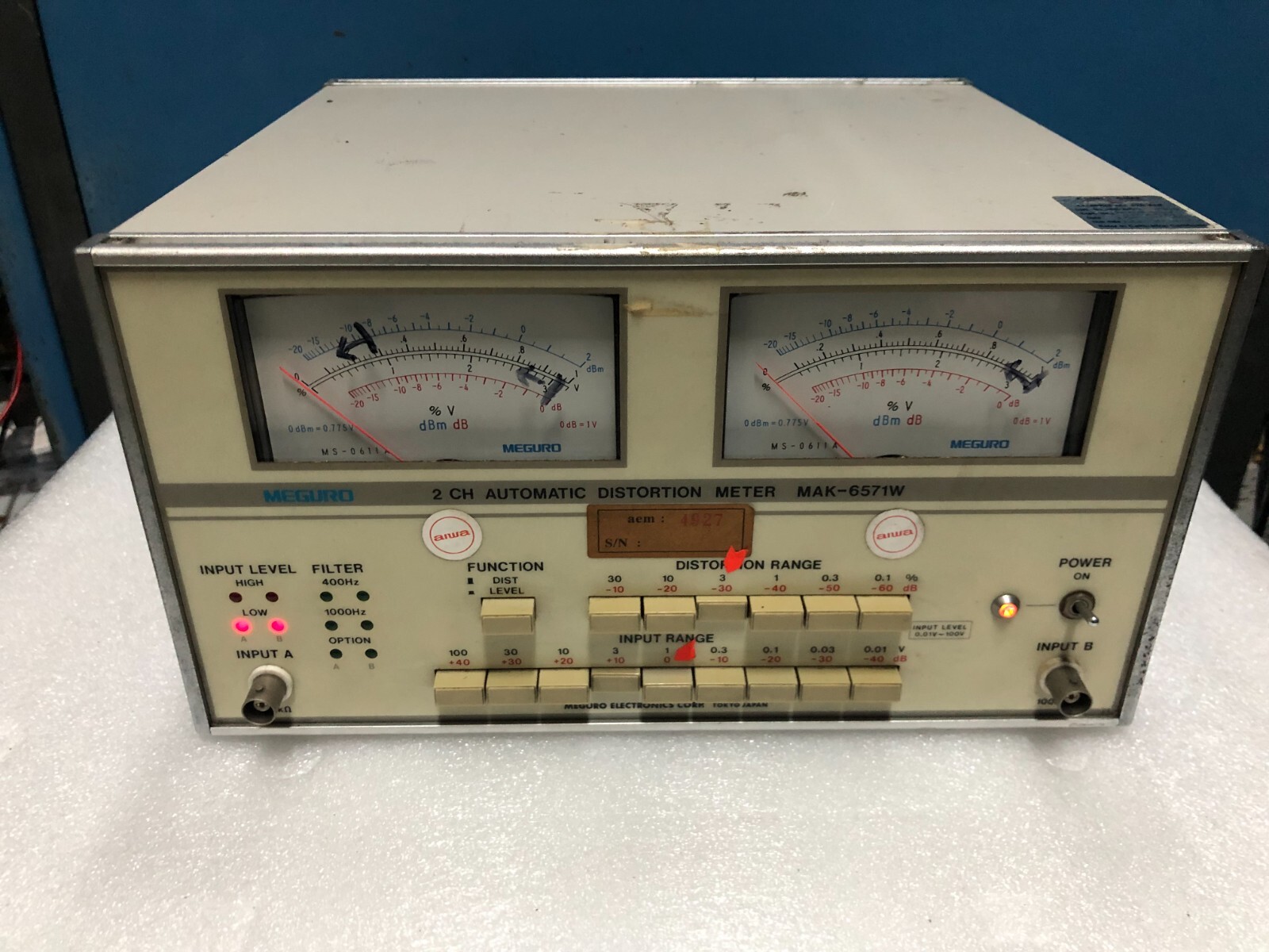 Meguro MAK-6571W 2 CH Automatic Distortion Meter | eBay