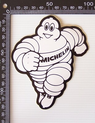 VINTAGE MICHELIN MAN MASCOT TYRE SHOP RACING SPONSOR ADVERTISING PROMO ...
