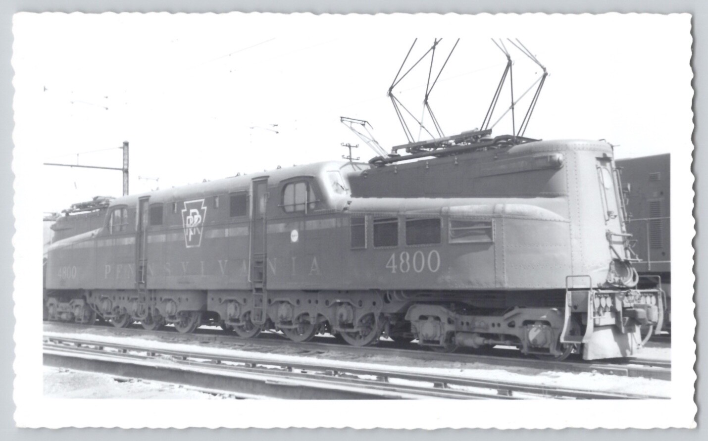 Railroad Photo - Pennsylvania #4800 GG1 Electric Locomotive 1960s Train ...